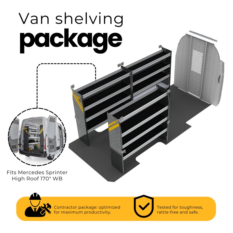Ranger Design Contractor Van Shelving Package, Mercedes Sprinter, 1 ...